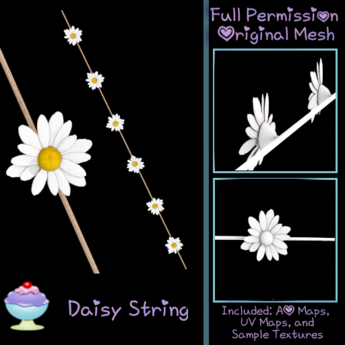 Second Life Marketplace - [Sherbert] Full Perm Daisy String (ADD)